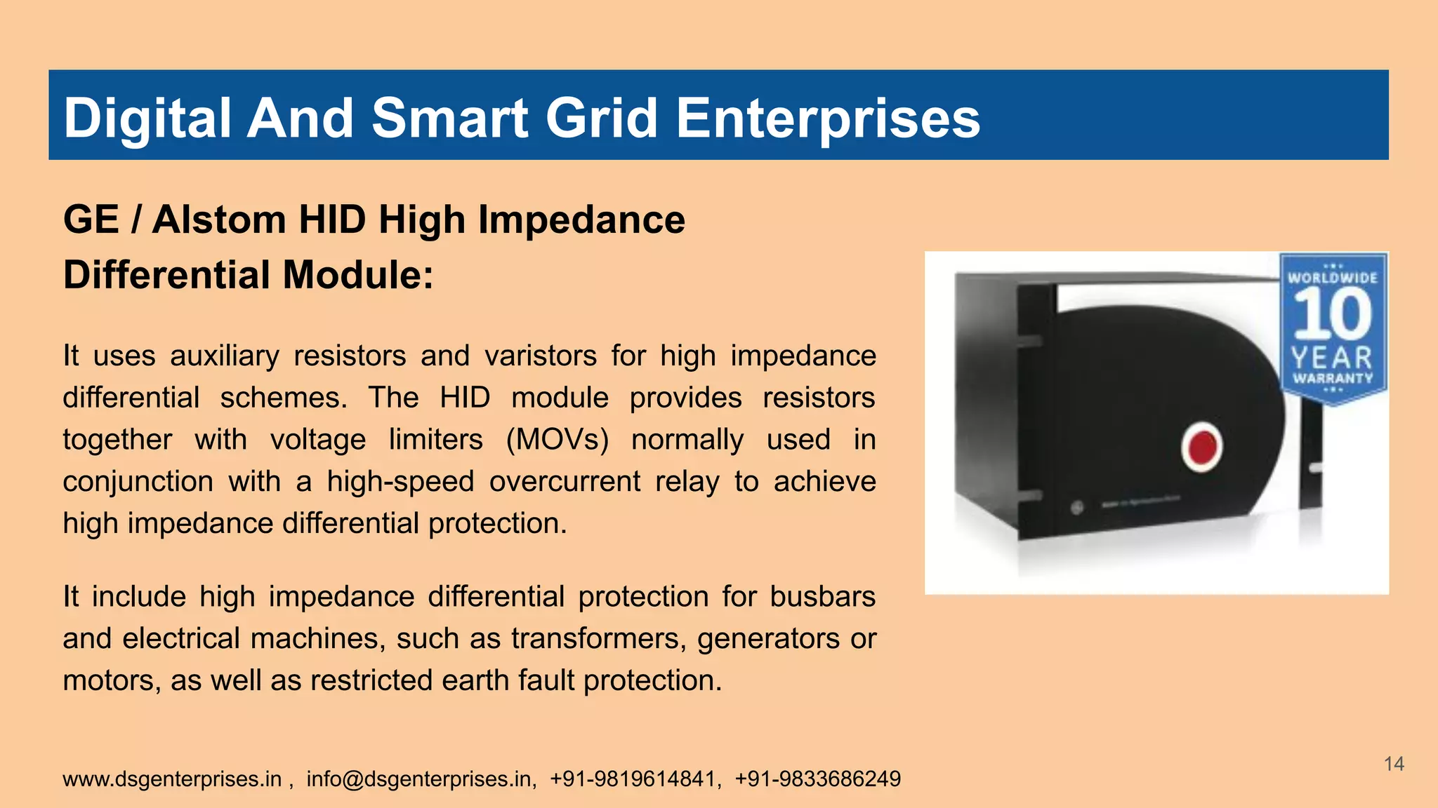 Ge busbar protection numerical relays | PDF