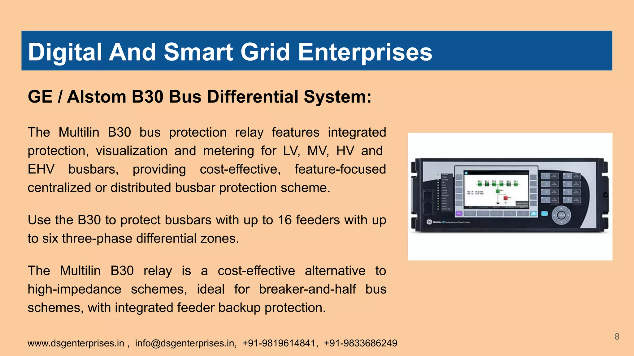 Ge busbar protection numerical relays | PDF