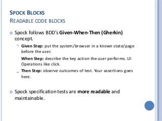 Geb with spock | PPTX