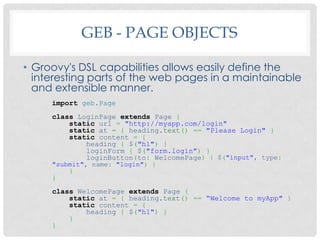 Geb with spock | PPTX