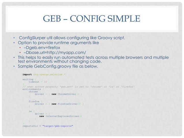 Geb with spock | PPTX