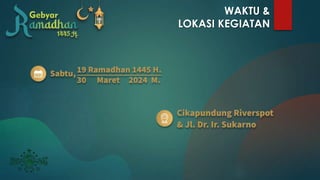 Rencana Kegiatan Gebyar Ramadhan 1445 PCNU Kota BAndung | PPTX