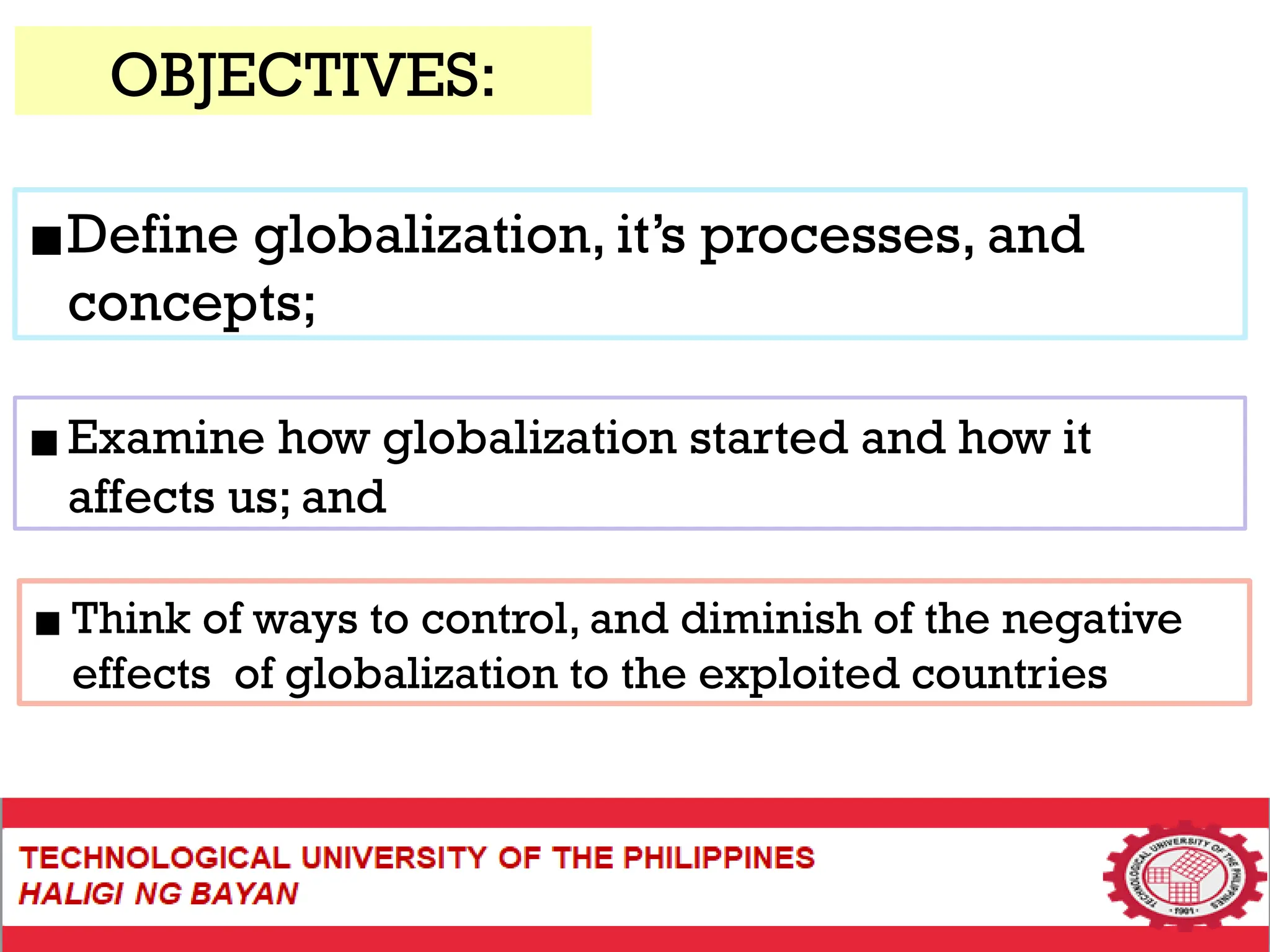 Globalization(Ideas, concepts and updates) presentation | PPT
