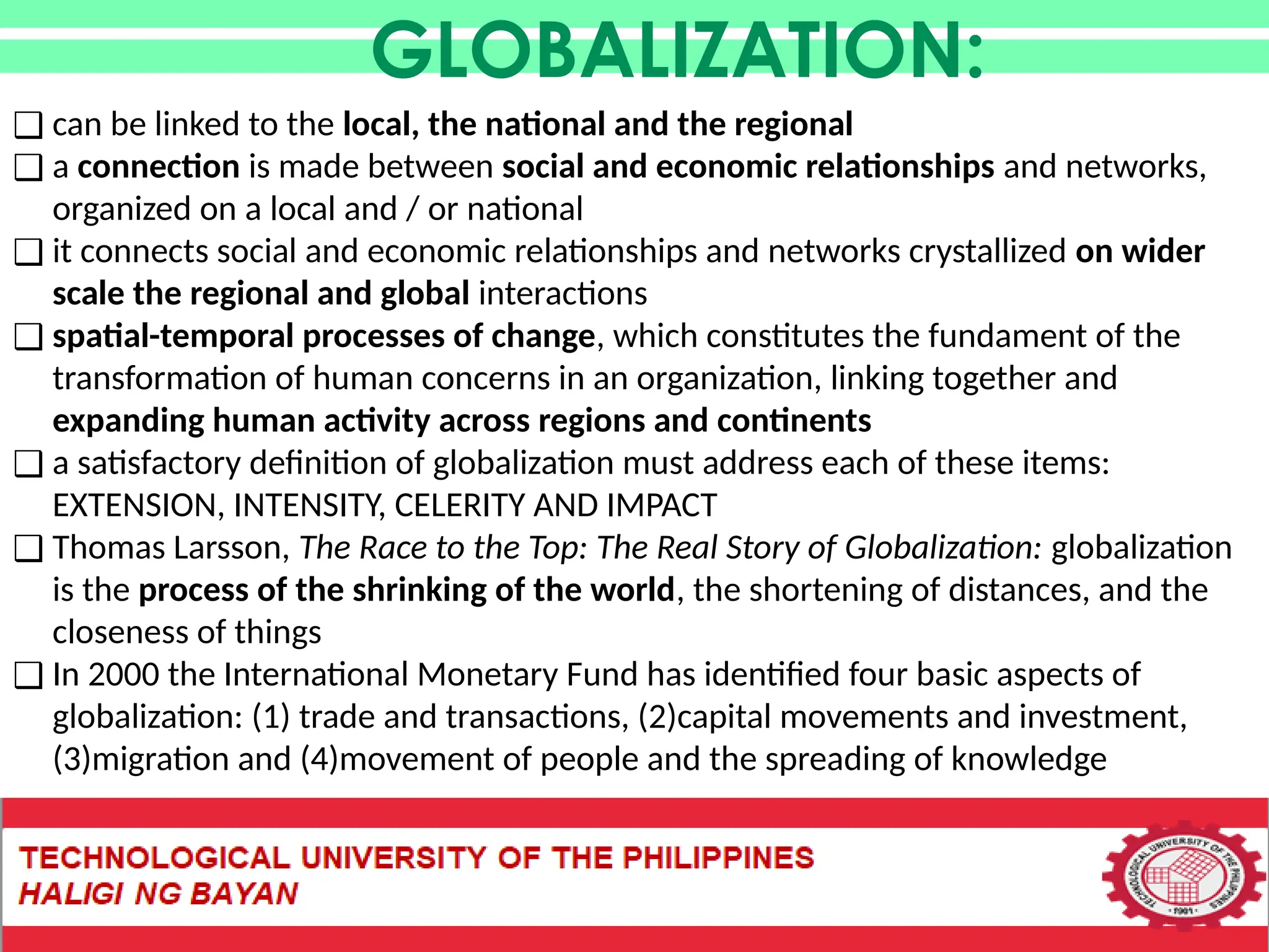 Globalization(Ideas, concepts and updates) presentation | PPT