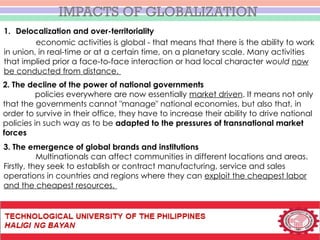 Globalization(Ideas, concepts and updates) presentation | PPT