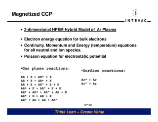 Simulation of Magnetically Confined Plasma for Etch Applications | PPT