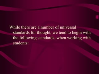 Dimensions of Critical thinking reasoning | PPT