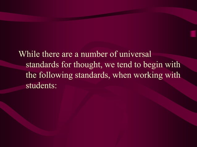 Dimensions of Critical thinking reasoning | PPT