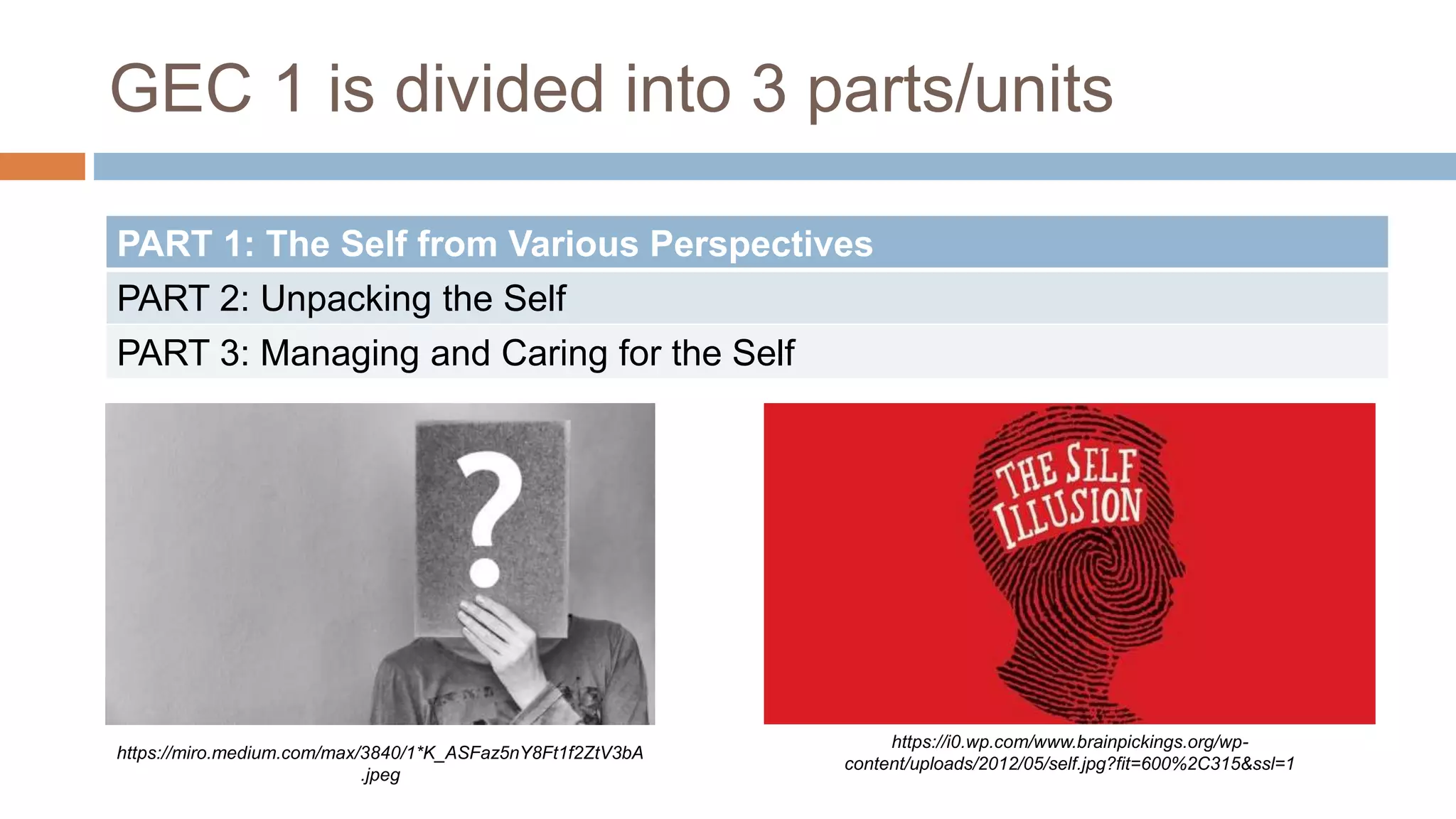 GEC 1 Understanding the Self (Module 1: A Philosophical Journey to ...