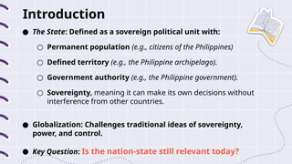 GEC 3 The Global Interstate System and the Relevance of States Amid ...