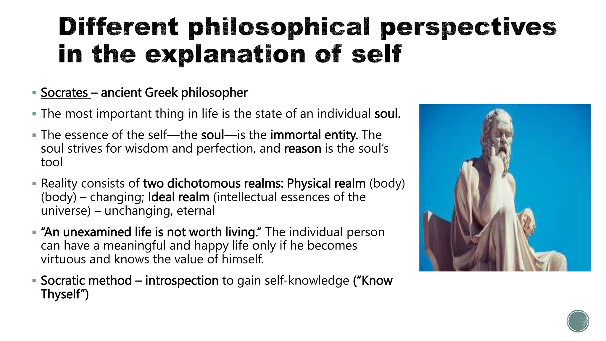 the self from various perspective the self from various perspective the ...