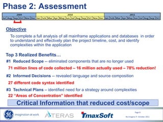 GE Capital Legacy Modernization and Mainframe Conversion | PDF