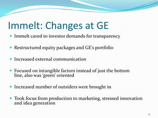 GE Case Study | PPTX