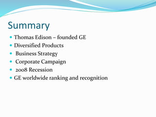 Ge case study | PPTX