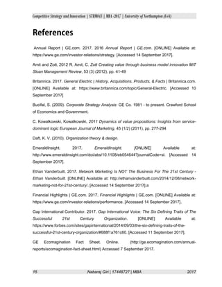 General Electric (GE) Case Study | PDF