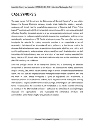 General Electric (GE) Case Study | PDF
