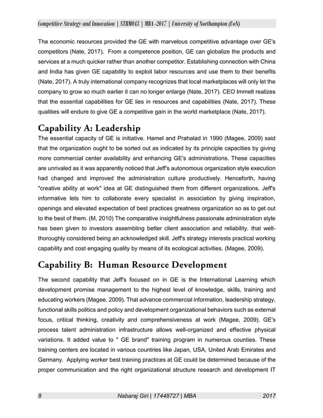 General Electric (GE) Case Study | PDF | Business Administration | Business