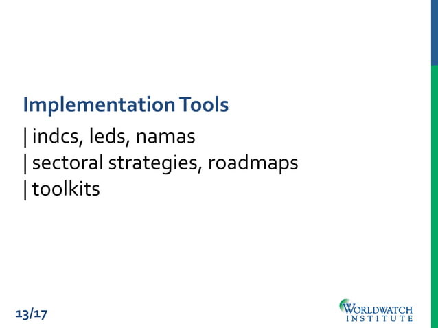 COP21, INDCs and Future Implementation Tools | PPT