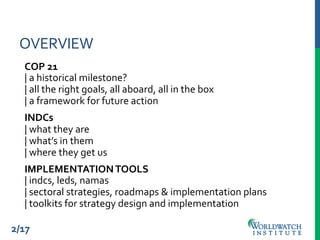 COP21, INDCs and Future Implementation Tools | PPT
