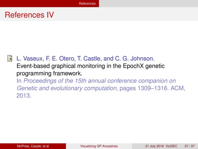 Visualizing Genetic Programming Ancestries | PDF
