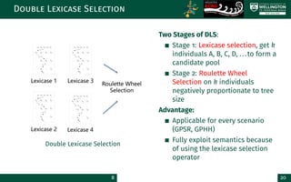 A Double Lexicase Selection Operator for Bloat Control in Evolutionary Feature Construction for ...