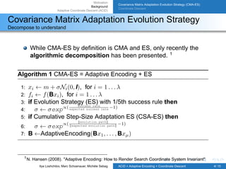 Adaptive Coordinate Descent | PPT