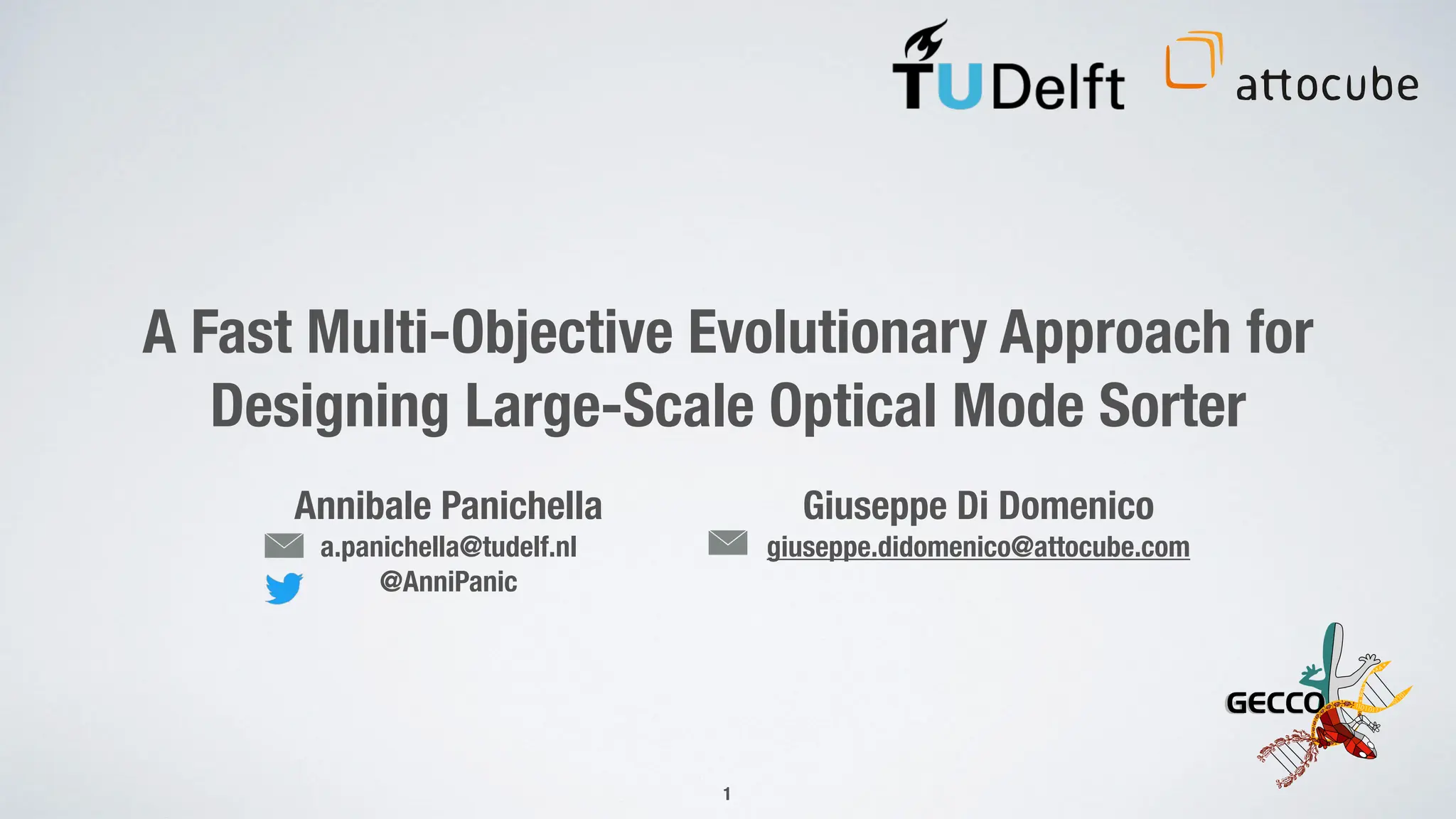 A Fast Multi Objective Evolutionary Approach For Designing Large Scale Optical Mode Sorter Ppt