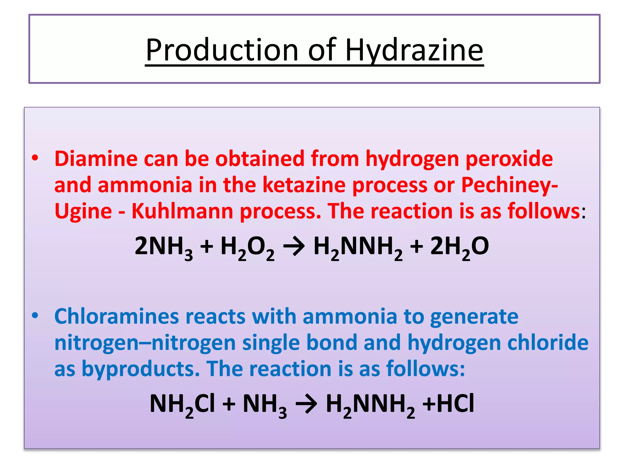 HYDRIDES OF NITROGEN | PPTX