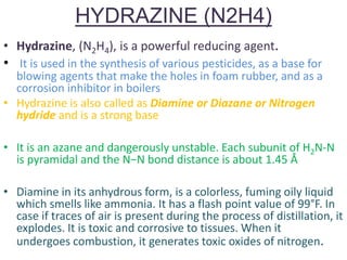 HYDRIDES OF NITROGEN | PPTX