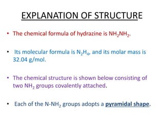 HYDRIDES OF NITROGEN | PPTX