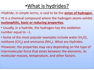 HYDRIDES OF NITROGEN | PPTX