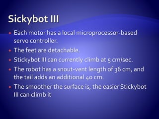 Gecko climbing robots | PPTX