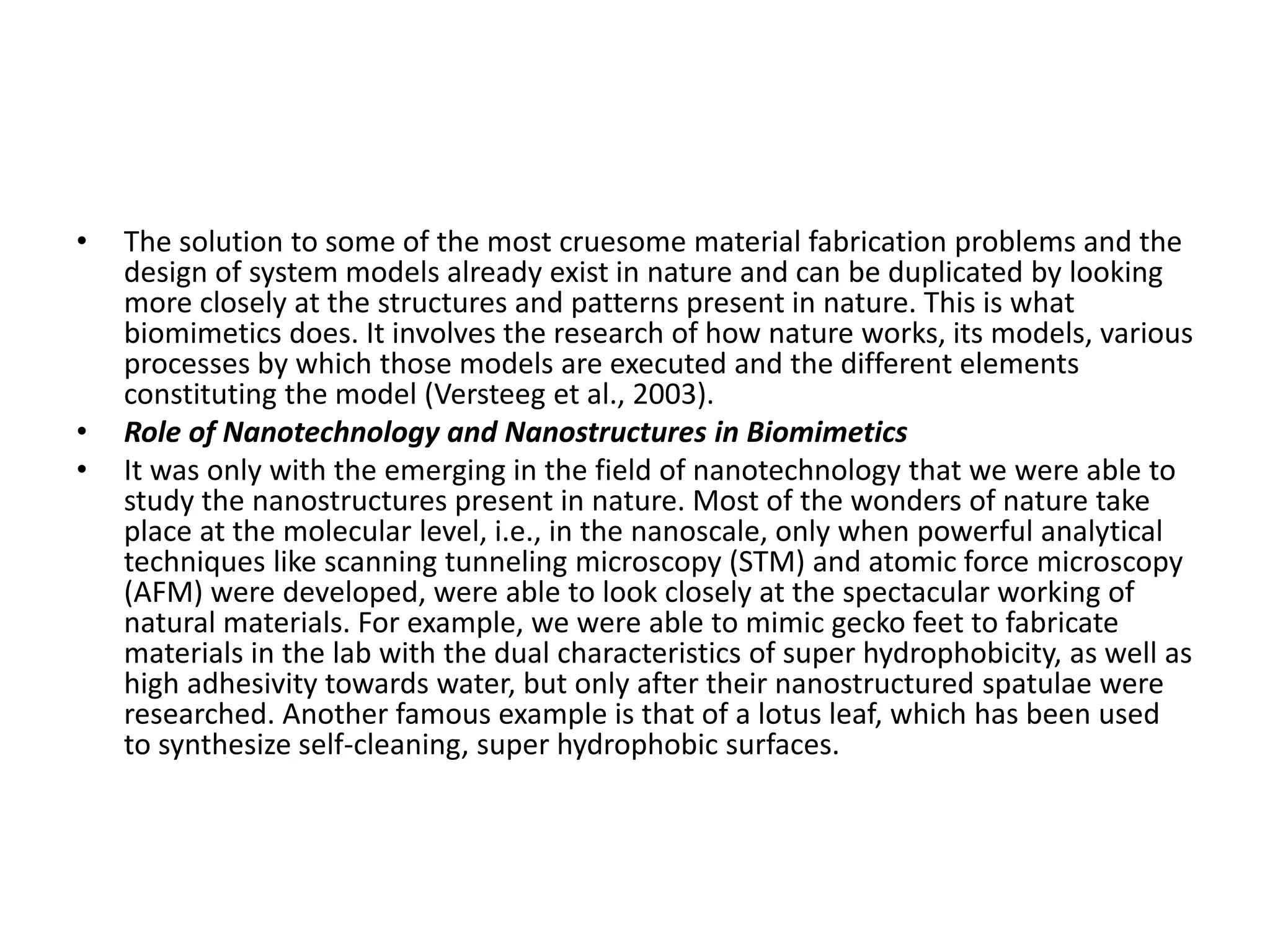Gecko inspired nanomaterials | PPTX