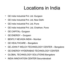 Ge company profile | PPT