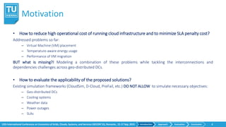 Cost-Aware Virtual Machine Placement across Distributed Data Centers using Bayesian Networks | PPTX