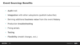 GECon2017_Building scalable application with cqrs and event sourcing (a ...