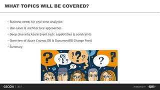 GECon2017_High-volume data streaming in azure_ Aliaksandr Laisha | PDF | Cloud Computing | Internet