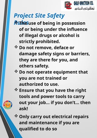 SAFETY INDUCTION AT PROJECT SITES SAMPLE .PPT.pptx