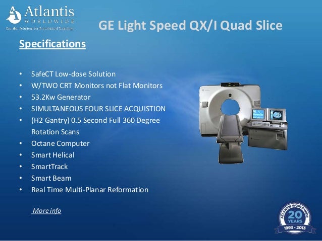 GE CT Scanners from Atlantis Worldwide