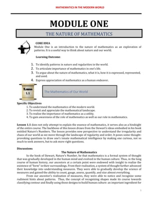 Ged-102-Mathematics-in-the-Modern-World-Module-pdf - Copy.docx | Science
