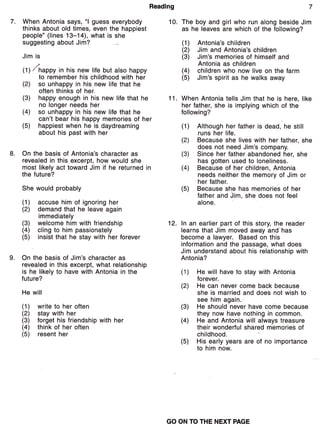 GED, Language Arts, Reading | PDF