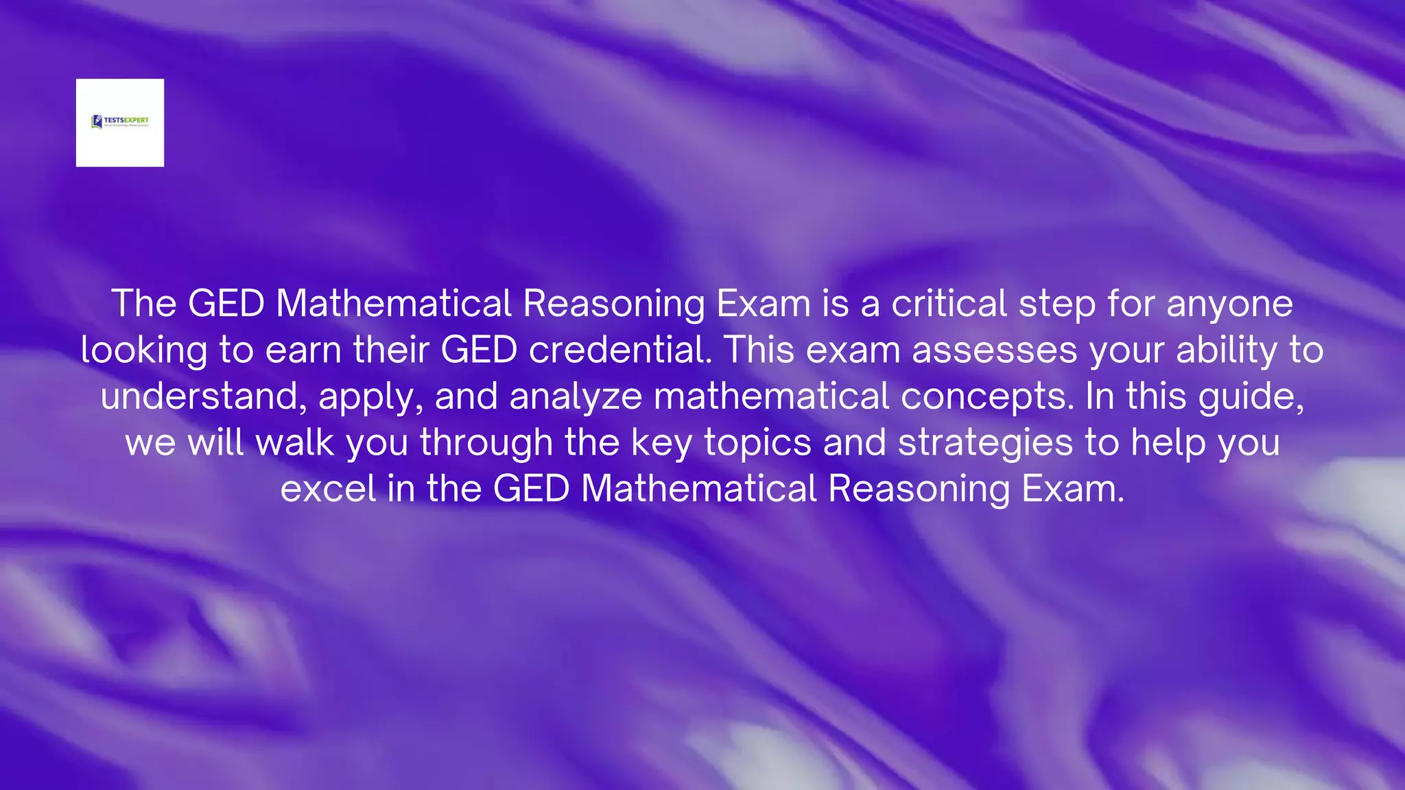GED Mathematical Reasoning Exam A Comprehensive Guide | PPT