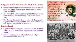 Raja Ram Mohan Roy The founder of Bramho Samaj | PPTX