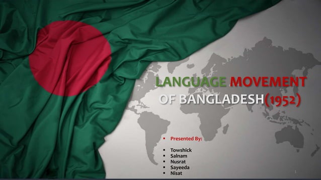 Language Movement of Bangladesh in 1952 | PPTX