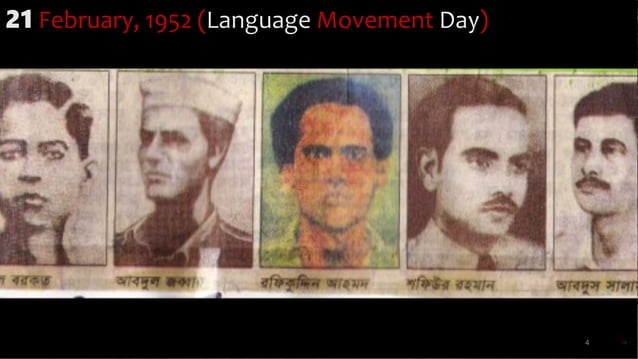 Language Movement of Bangladesh in 1952 | PPTX