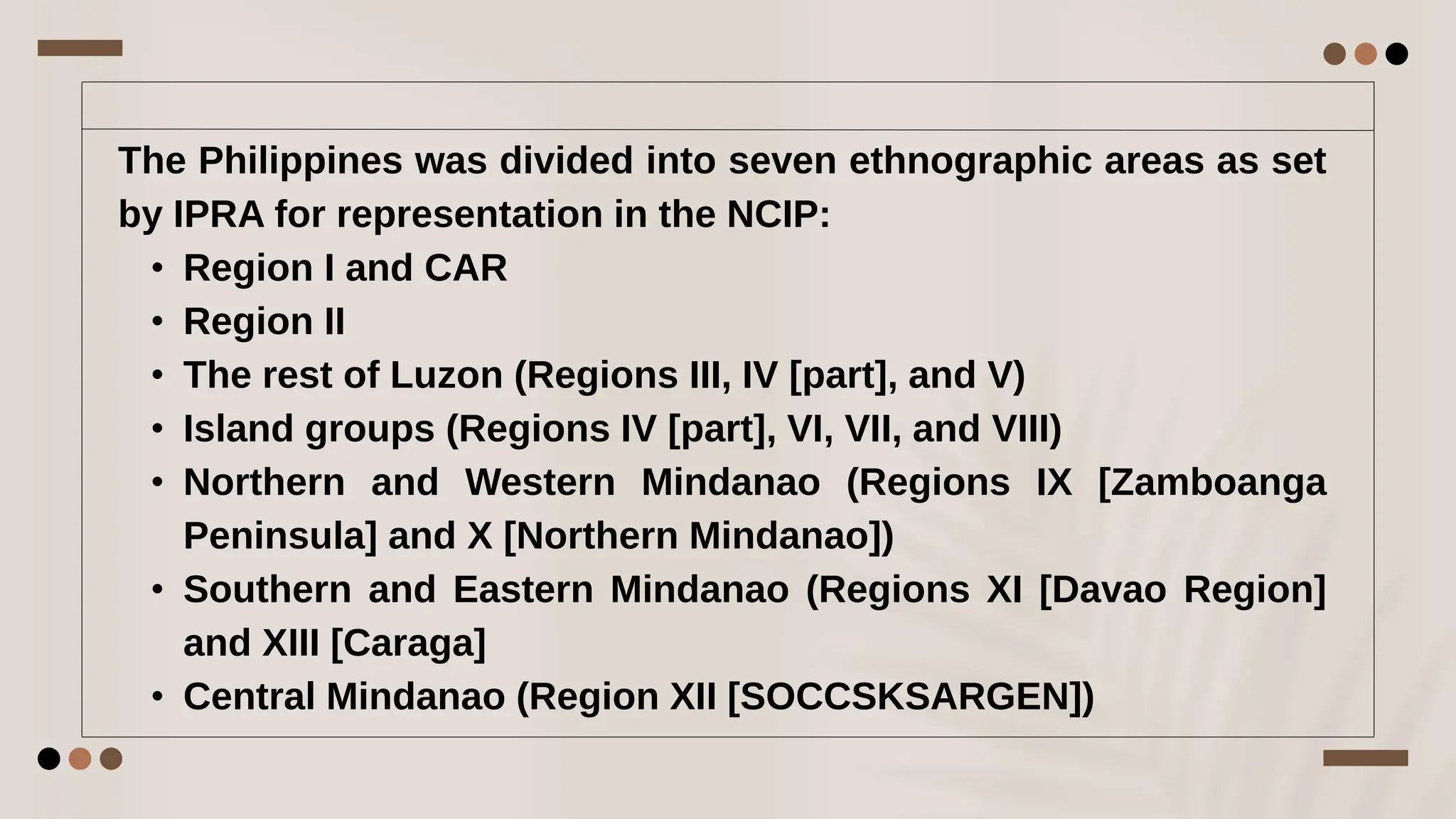 GED5 The demographic profile of the indigenous people in the ...