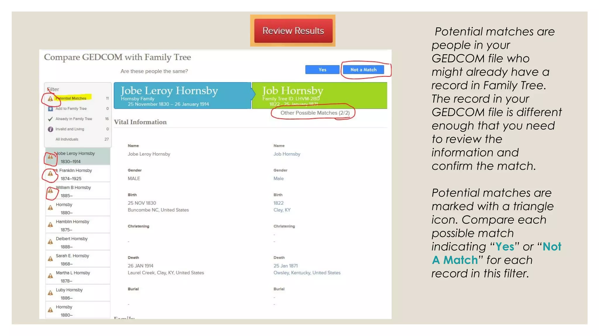Gedcom uploads and copying to family tree | PPT | Genetics | Science