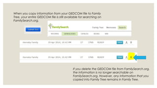 Gedcom uploads and copying to family tree | PPT | Genetics | Science