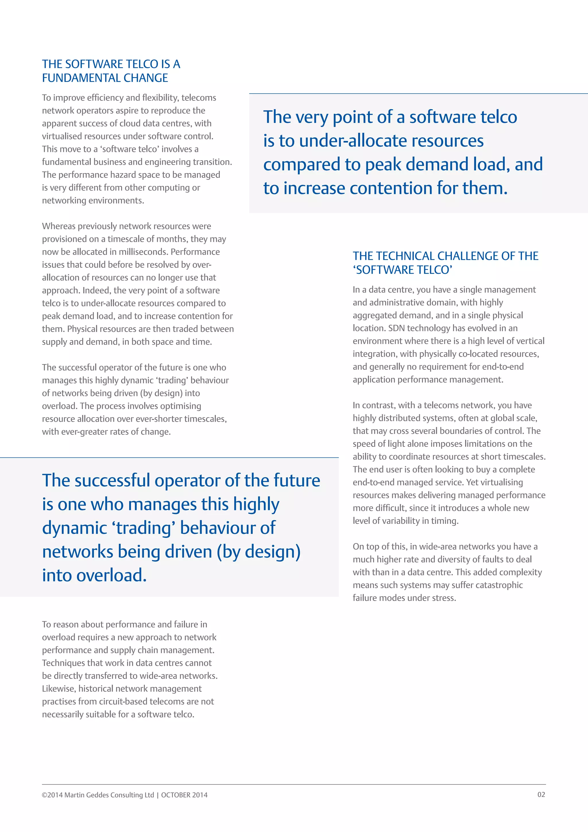 Performance and Supply Chain Management for the Software Telco | PDF