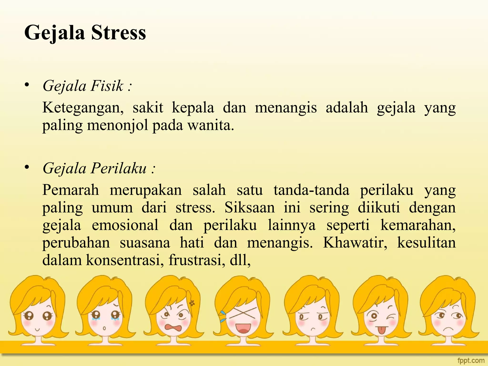 masa stress dan gender | PPT